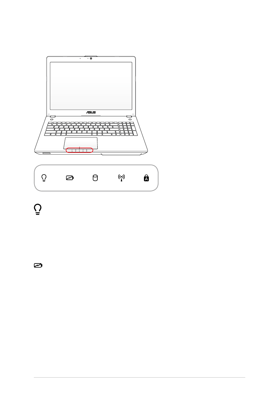 Status Indicators ASUS ROG G56JR
